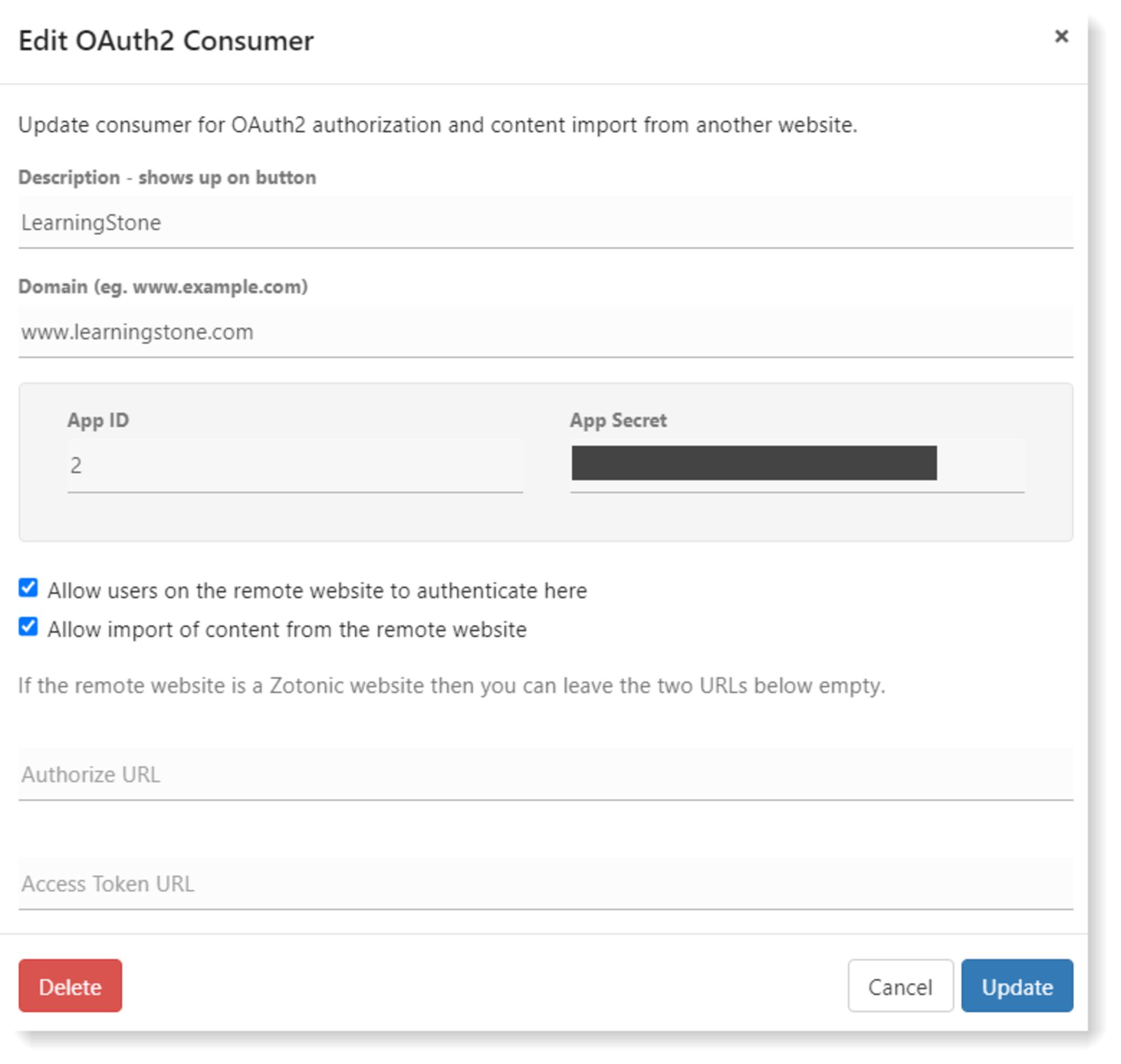 Help: Platform connections and importing from other LearningStone-powered platforms @ LearningStone